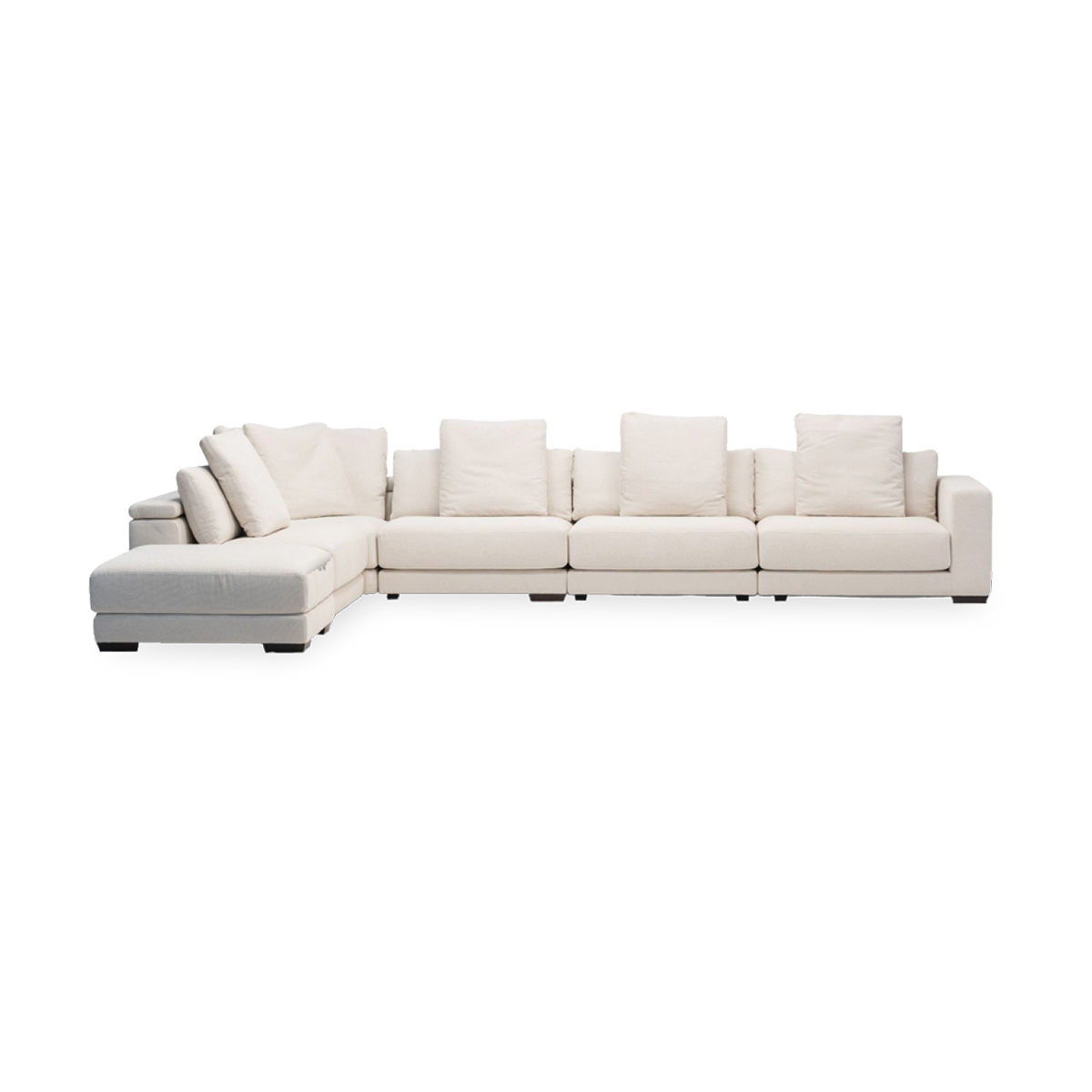 Samoa Left Corner Sofa – Off White | Chattels & More